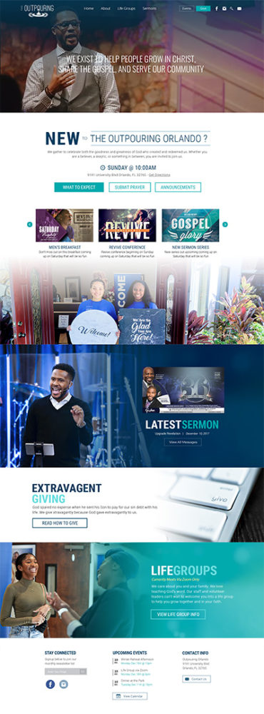 Portfolio - Beautiful Custom Church Websites Design | Live Video Streaming